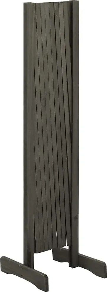 Zahradní trelážový plot šedý 180 x 100 cm masivní jedle 314829