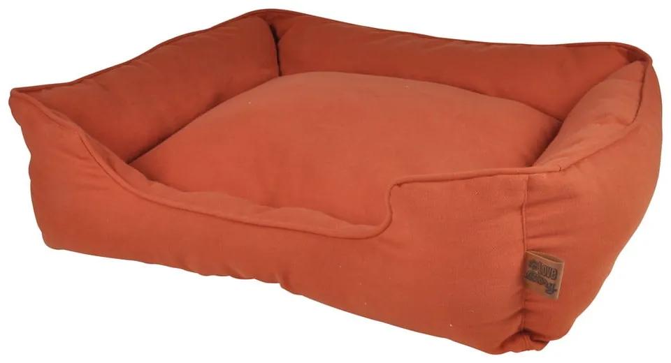 Oranžový pelíšek pro psa 70x75 cm – Love Story