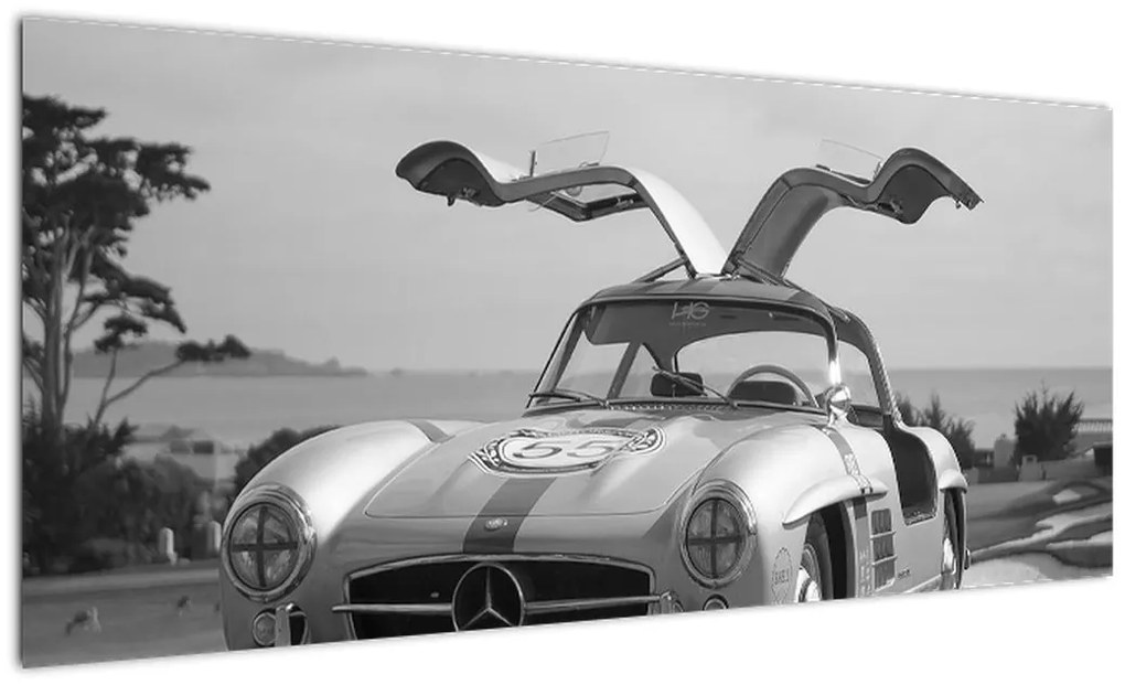 Mercedes-Benz 300SL - moderní obraz (100x40cm)