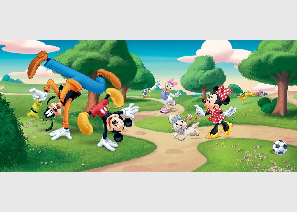 Dětská vliesová fototapeta na zed' Mickey Mouse Sporty, Disney | 202 x 90 cm | DFTDNH 5323