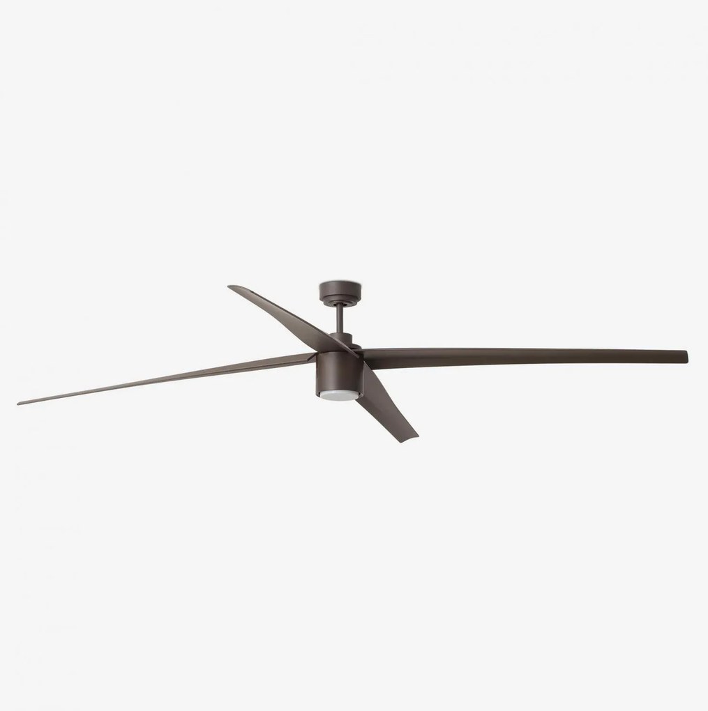 FARO 33495 ATTOS XL LED, hnědá, stropní ventilátor s DC motorem - FARO