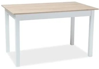 Rozkládací jídelní stůl HORACY 100x60 - dub sonoma / bílá