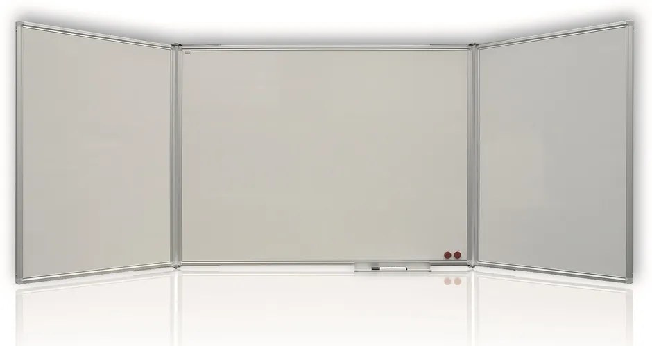 Magnetická rozkládací tabule 120/240 x 90 cm, bílá