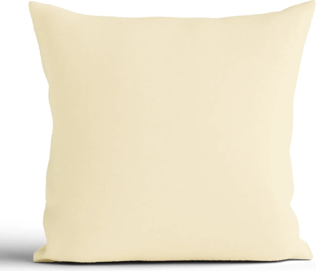 MK Lůžkoviny Bavlněný povlak na polštář Renforcé 40 x 40 cm - Jasmine pastelově žlutá