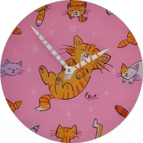 Dětské nástěnné hodiny 8810 Nextime Tickle Tummy 30cm