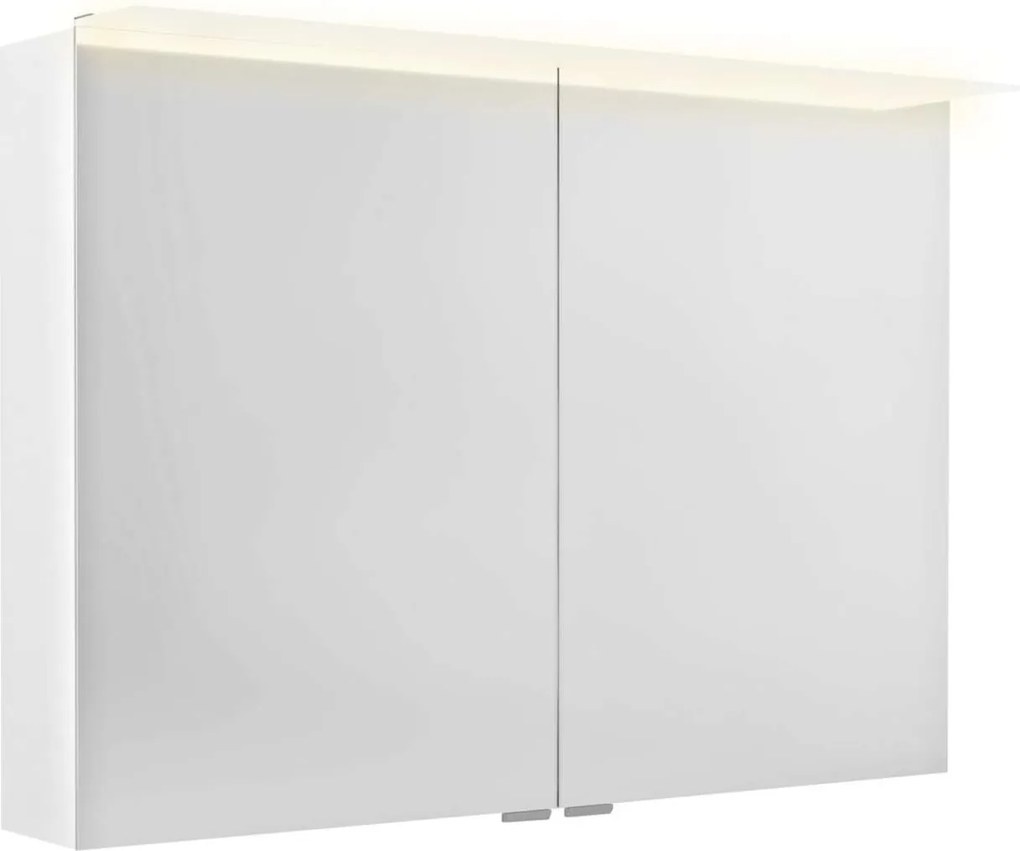 Sapho Linex - Zrcadlová skříňka s LED osvětlením 100x70x15 cm, 2x dvířka, bílá LX100-0030