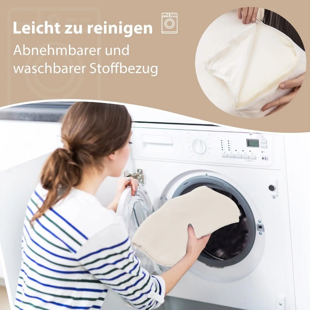 Costway Multifunkční klínový polštář s opěrkou hlavy opěrka zad s paměťovou