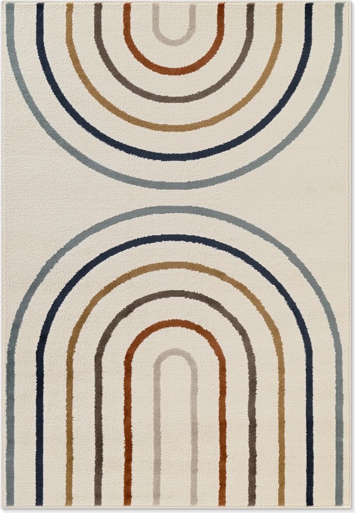 Hanse Home, Dětský koberec Adventures 106212 Cream Multicolor, 160x235, bílá, dětský pokoj Biano.cz