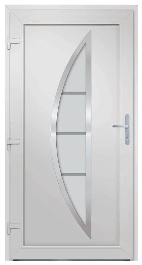 Vchodové dveře bílé 108 x 200 cm PVC,  3187865