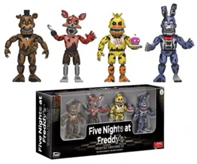 FNAF Five Nights At Freddy's figurky sady nebo jednotlivé figurky Varianta: Nightmare - 4 ks, s krabicí