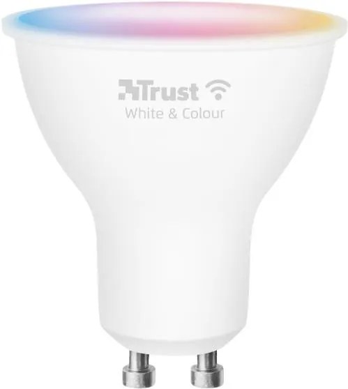 Led žárovka trust smart wifi led rgb&white ambience spot gu10 - barevná