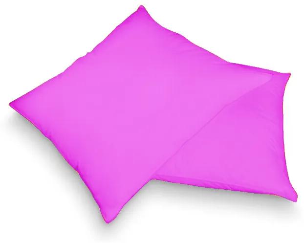 Povlak na polštář  růžová 40 x 60 cm - jersey
