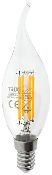 Žárovka Filament E14 5W bílá teplá TRIXLINE C35