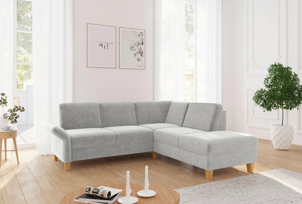 XXXLutz ROHOVÁ SEDAČKA, textil, světle šedá Sit & More - Sedací soupravy - 000144016167