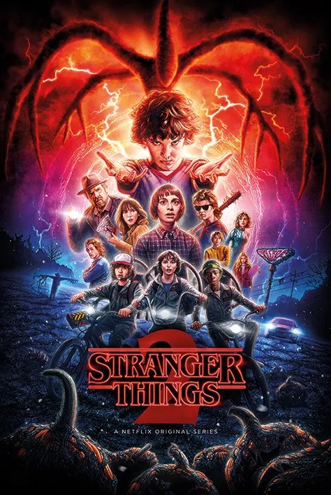 Plakát, Obraz - Stranger Things - One Sheet Season 2, (61 x 91.5 cm)