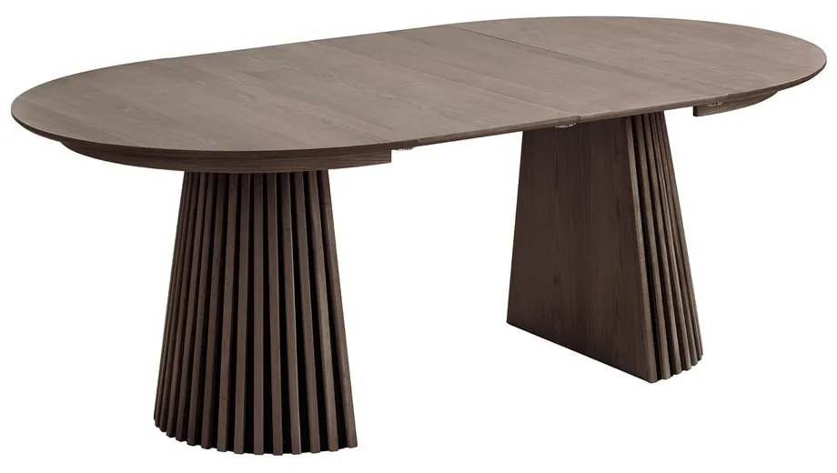 Kulatý rozkládací jídelní stůl s deskou v dubovém dekoru ø 120 cm Osaka – House Nordic