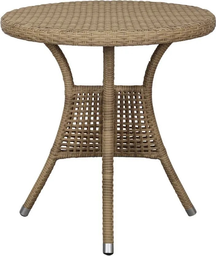 Venkovní bistro stůl La Rochelle s výpletem - Ø 70*74 cm