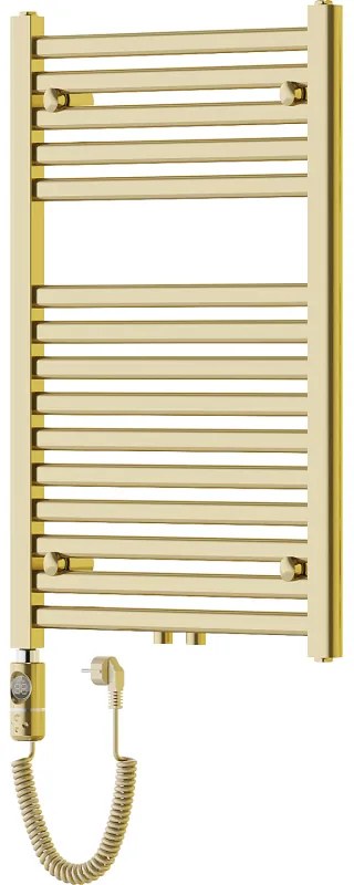 Mexen Hades, elektrické topné těleso 800 x 500 mm, 300 W, zlatá lesklá, W104-0800-500-2300-50