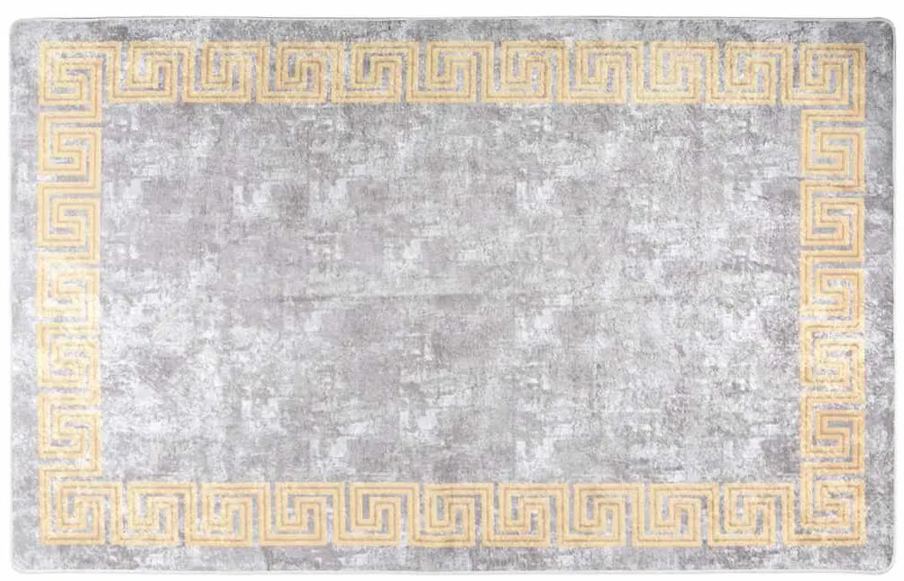 Koberec pratelný 160 x 230 cm šedý 337937