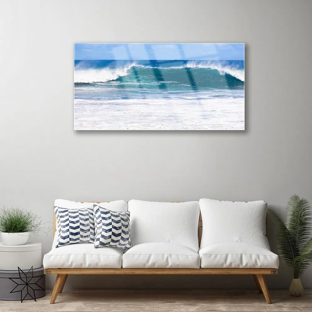 Obraz na skle Moře Vlna Voda Oceán 120x60 cm