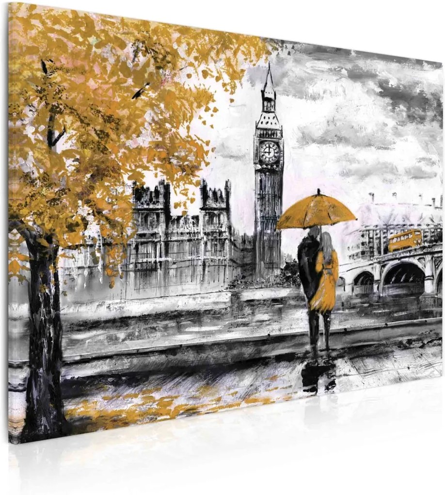 Malvis Malvis Obraz londýnská procházka žlutá  40x30 cm