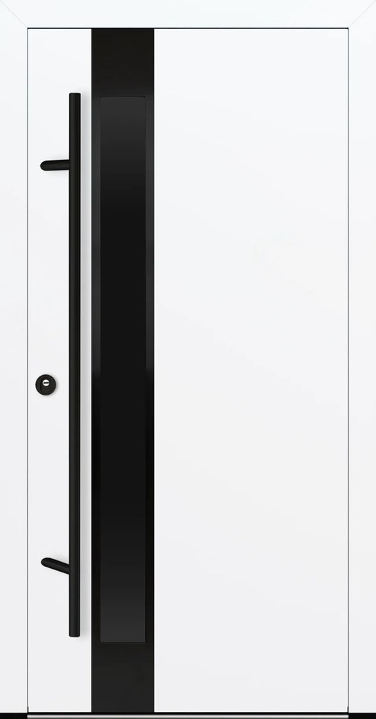 Vchodové dveře s ocelovým opláštěním FM Turen model DS34 blackline Orientace dveří: Levé, otevírání dovnitř, Dekor: Winchester, Standardní rozměr dveří včetně rámu: 100 cm x 210 cm - vnější rozměr rámu