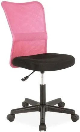 Židle kancelářská Q-121 růžovo/černá