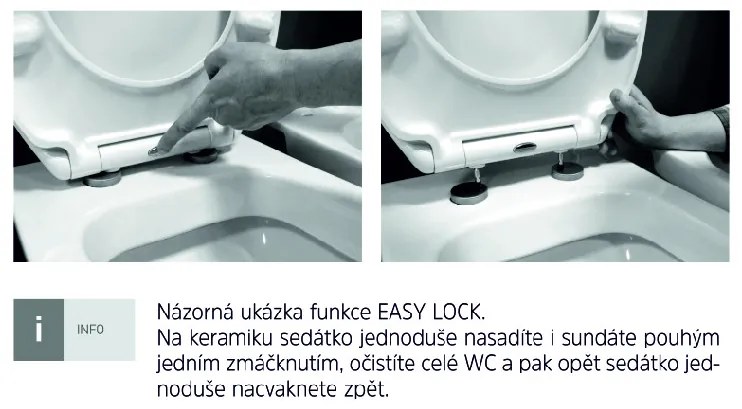 Mereo WC sedátko samozavírací duroplast bílá CSS112S