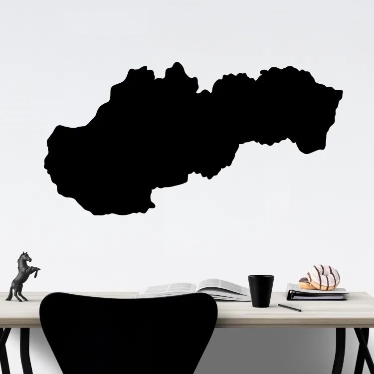 Mapa Slovensko - vinylová samolepka na zeď 100x51cm