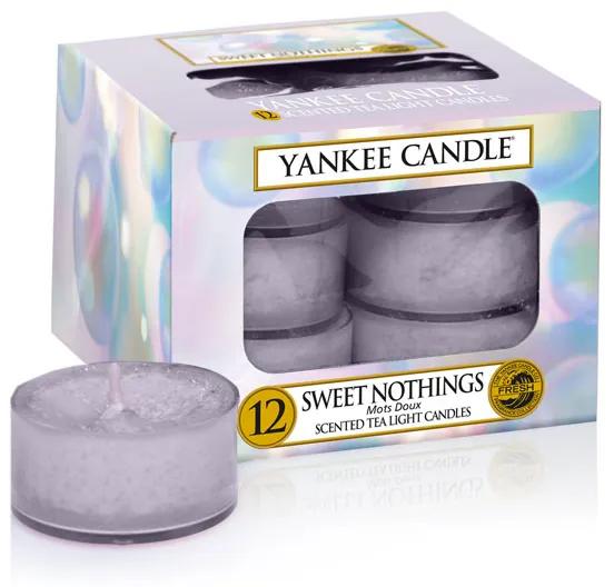 Yankee Candle – čajové svíčky Sweet Nothings (Sladké nic), 12 ks