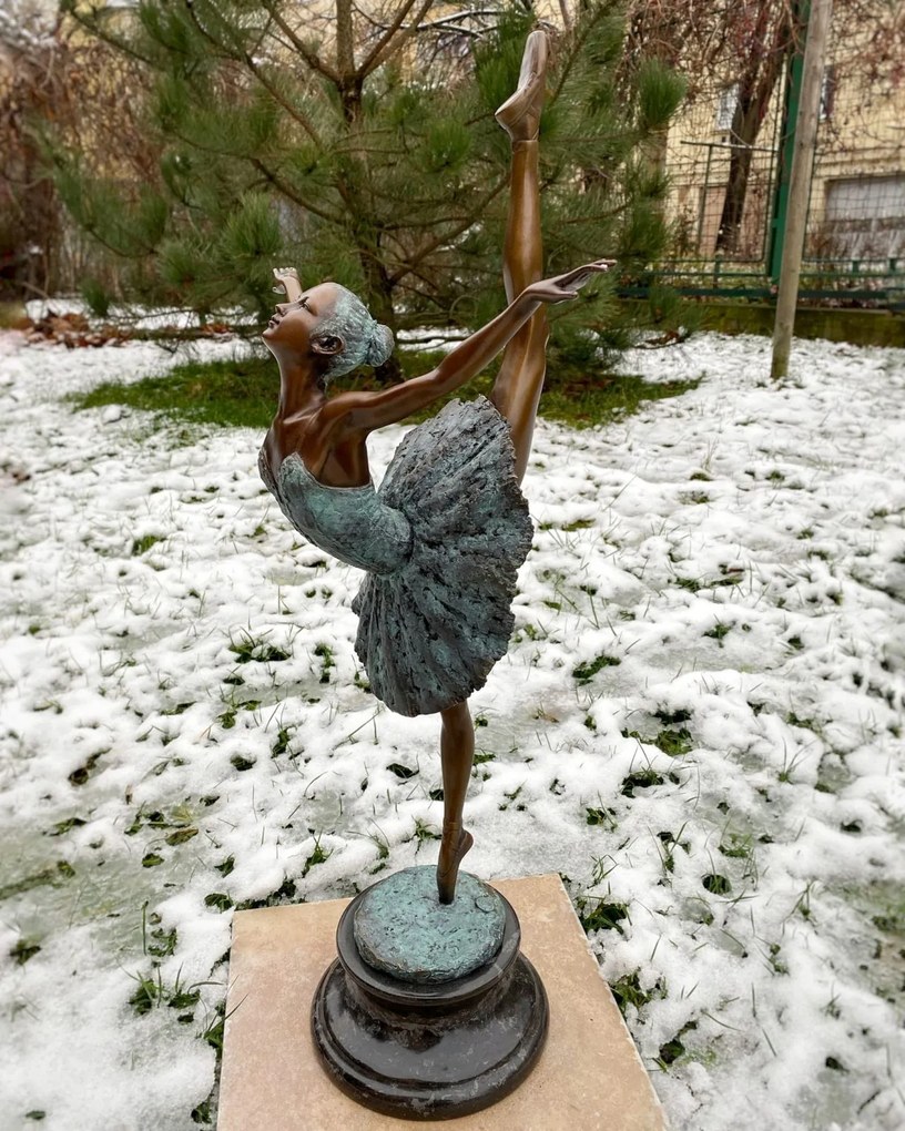 Bronzová socha soška - Tanečnice baletu