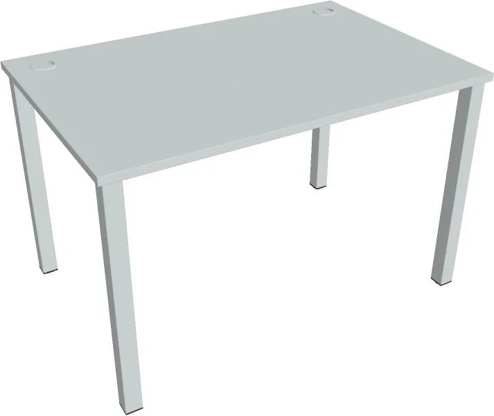 Kancelářský pracovní stůl Hobis US 1200, deskaakát, bílá RAL 9016