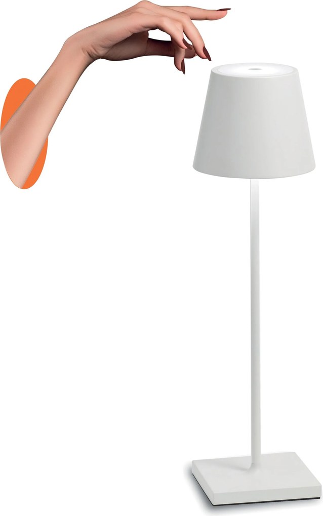 Stolní lampa Poldina 38 cm černá matná