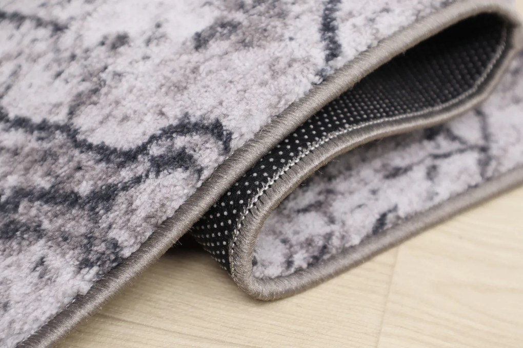 Spoltex, Běhoun na míru Marble 19 šedý, šíře 100 cm, šedá, chodba / předsíň