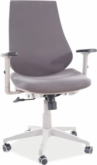 MAXIVA Kancelářská židle - Q-361, čalouněná, šedá Čalounění: šedá