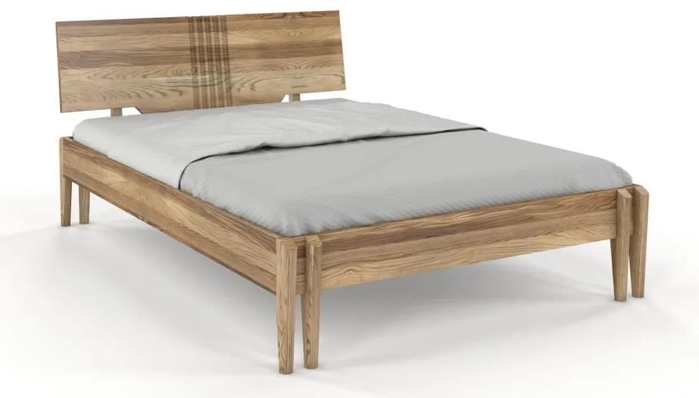 Dubová postel Bari - retro olej  , Dub retro, 140x200 cm
