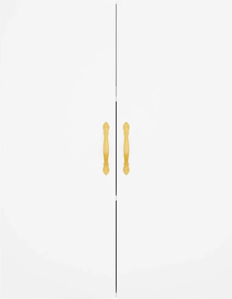 Skříň highboard bílá 69,5 x 34 x 180 cm kompozitní dřevo 3195771