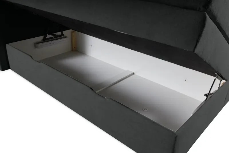 Kontinentální boxspring postel ANNA 200x220, antracitová (gerra 120)