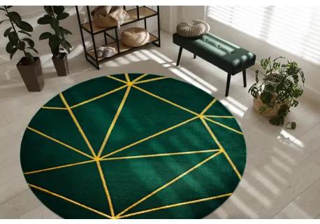 koberec kulatý EMERALD výhradní 1013 glamour, stylový geometrický lah velikost kruh 160 cm | krásné koberce cz