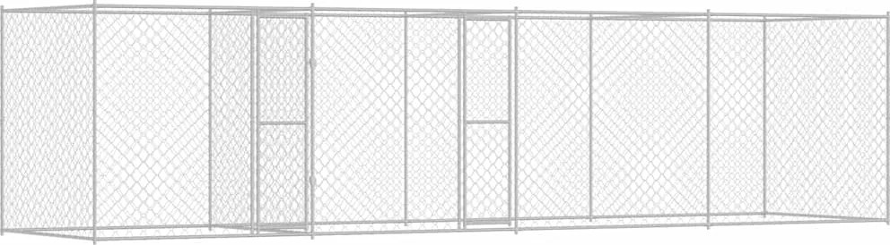 Klec pro psa Stříbrná 600 x 200 x 200 cm Pozinkovaná ocel 3368312