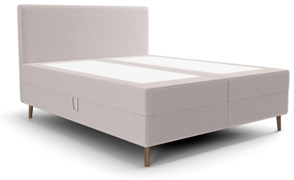 Manželská postel 200 cm Napoli Comfort (bílá) (s roštem, s úl. prostorem). 1082554