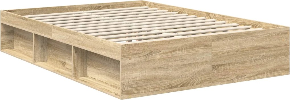 Rám postele s čelo Sonoma 140 x 190 cm Kompozitní dřevo 3407870