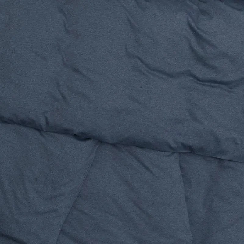 SCANquilt povlečení JERSEY PIQUE melange modrá 140 x 220/70 x 90 cm