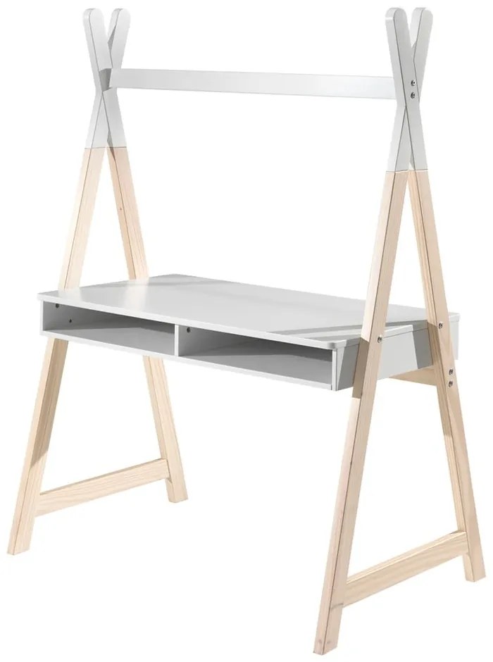 Bílý dětský psací stůl Vipack Kiddy Biano.cz