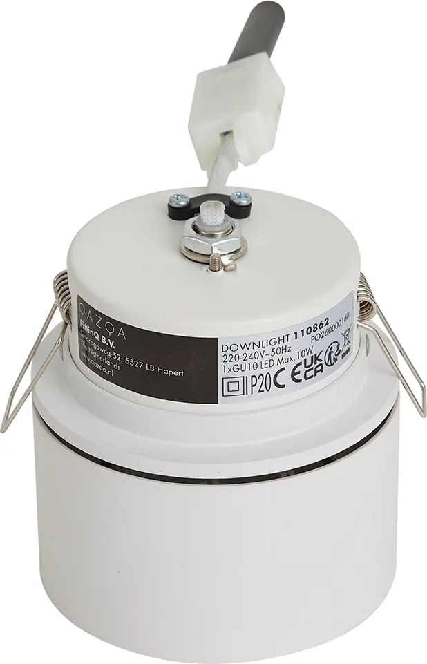 Moderní vestavné bodové svítidlo bílé GU10 50mm - Echo