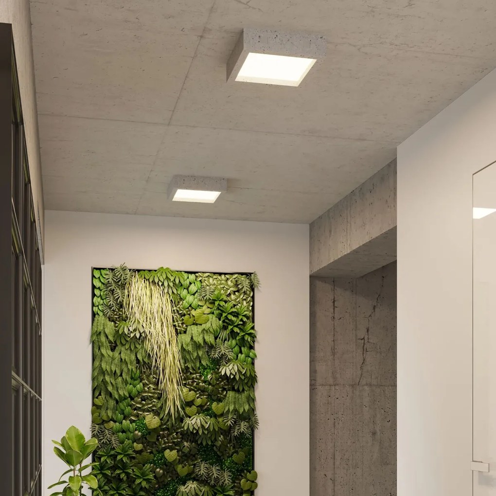 Stropní LED svítidlo Riza, 1x LED 18w, 3000k, beton