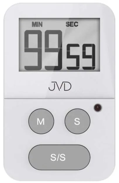 JVD Bílá digitální kuchyňská minutka JVD DM269.1