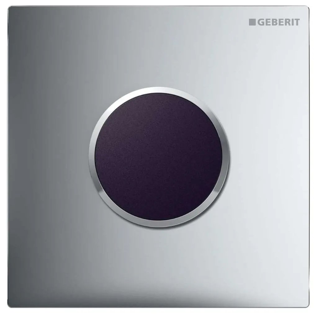 Geberit - Elektronické ovládání splachování pisoáru typ 10, síťové napájení, easy to clean, matný chrom 116.025.JQ.1