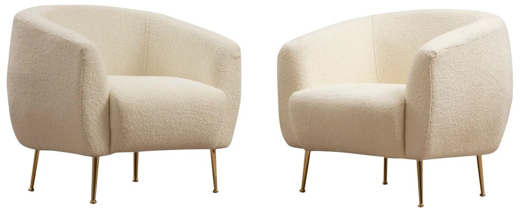 KALUNE DESIGN křeslo ESES krémová 859FTN2043