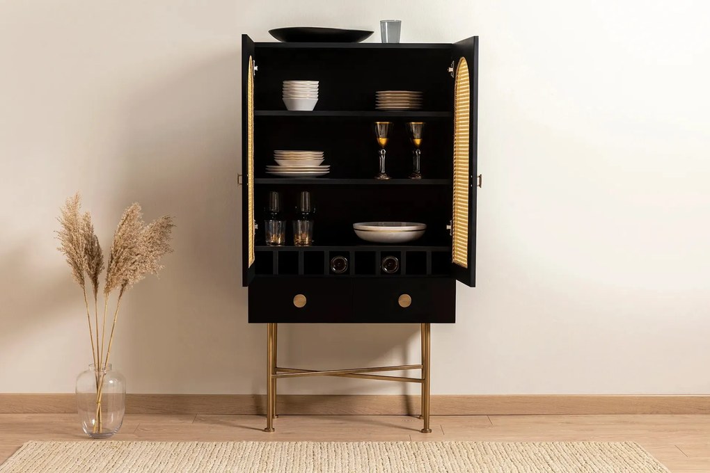 Kalune design Příborník CLIFF černý